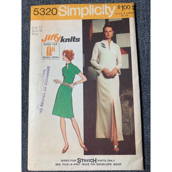 Simplicity | Other | Simplicity Misses Dress 7s Sewing Pattern Sz 2 ...